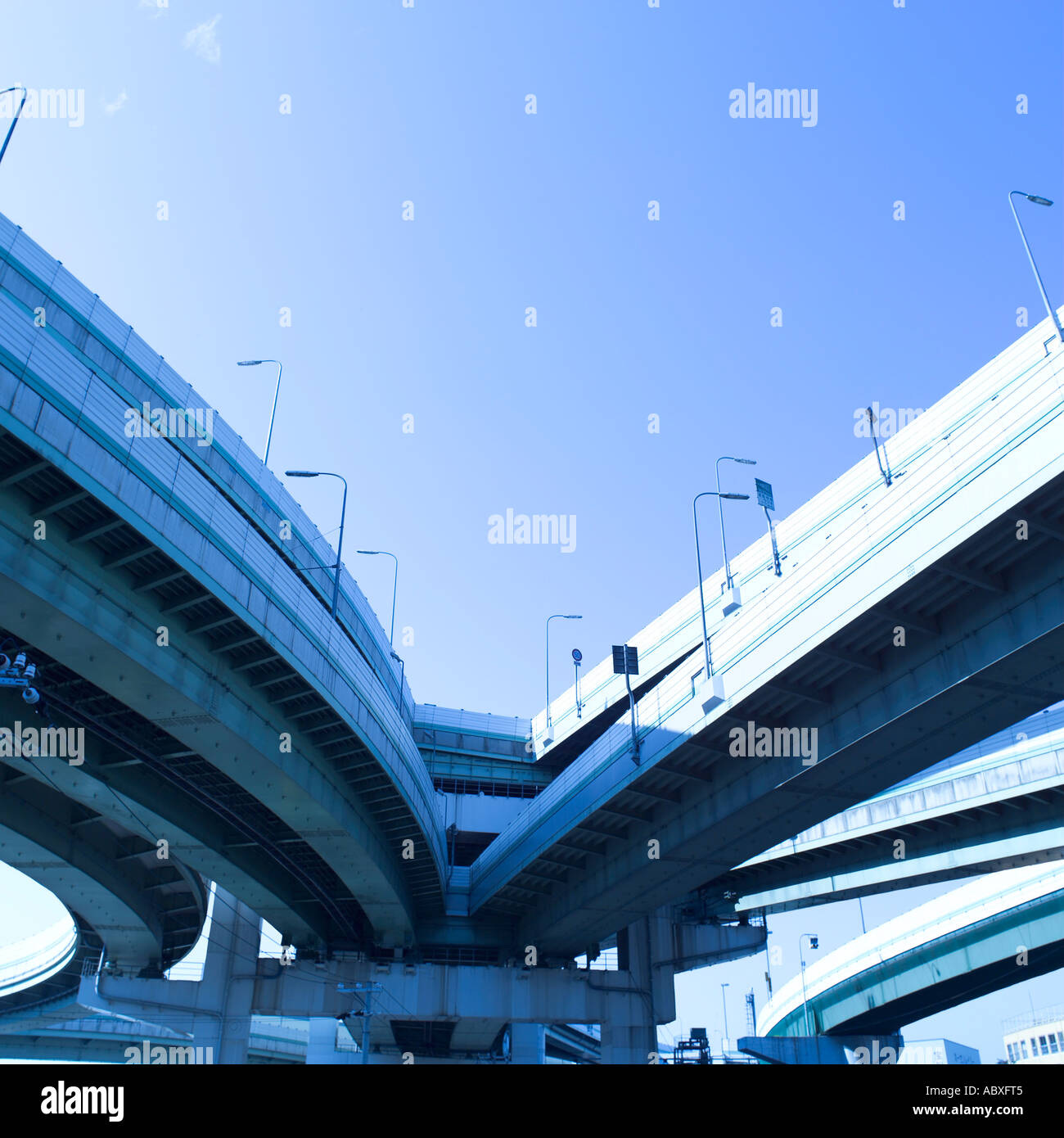 Motorway overpass in Osaka Japan Stock Photo - Alamy