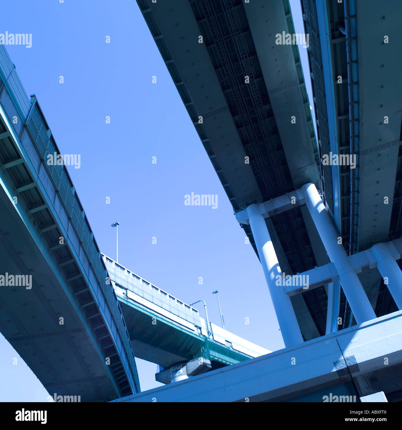 Motorway overpass in Osaka Japan Stock Photo - Alamy