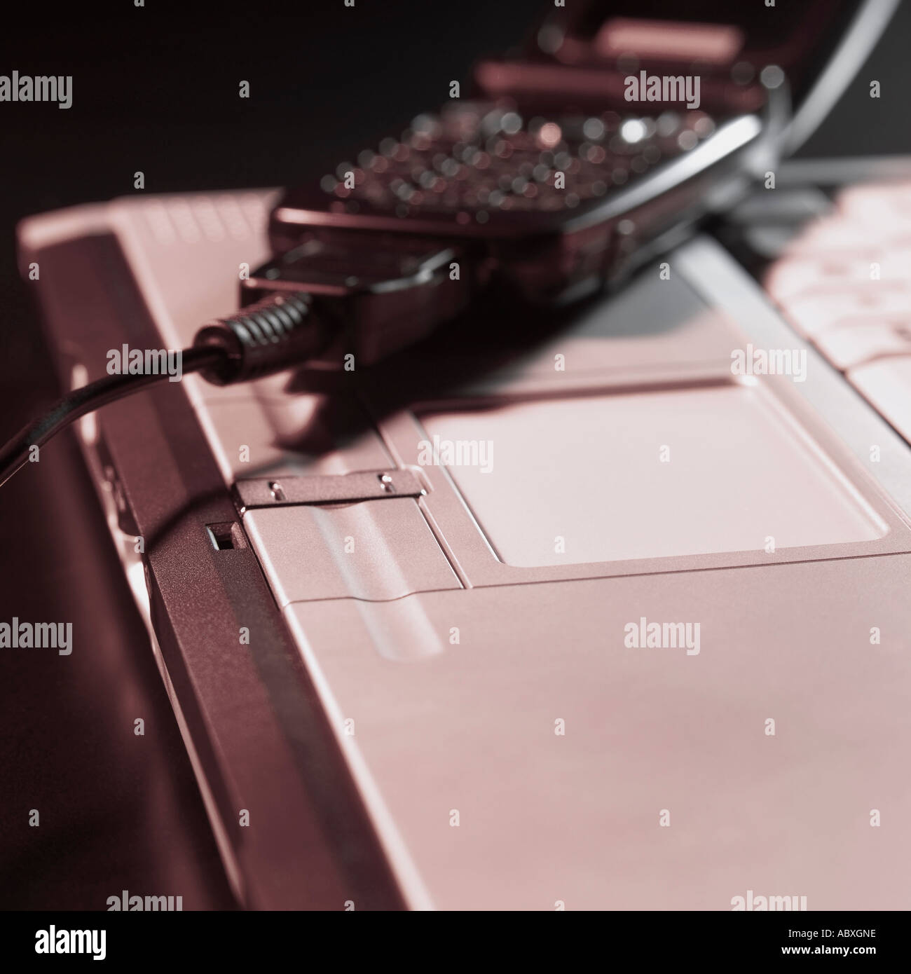 Computer and mobile phone Stock Photo - Alamy