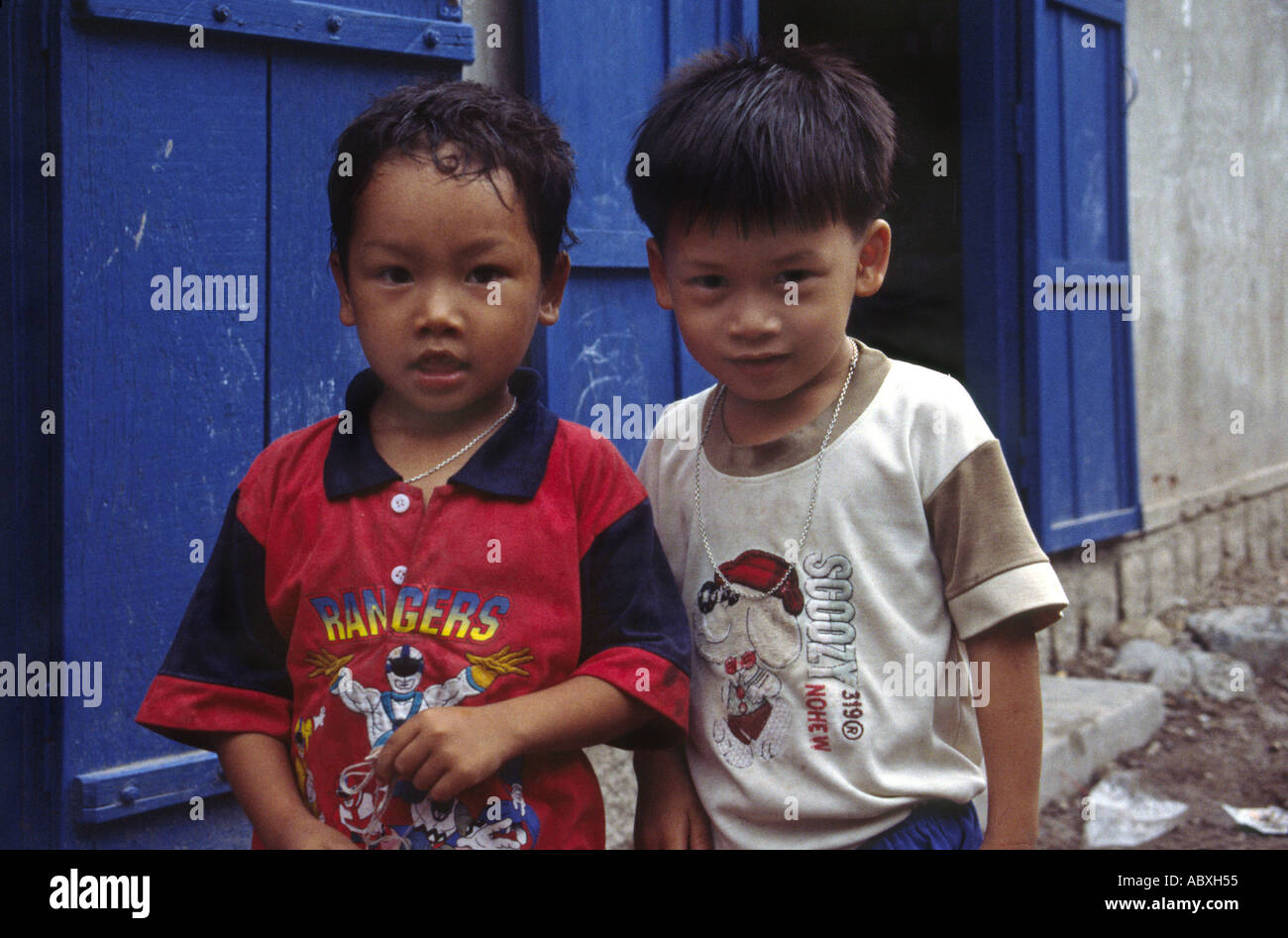 Two young boys in Nha Trang, Vietnam Stock Photo - Alamy