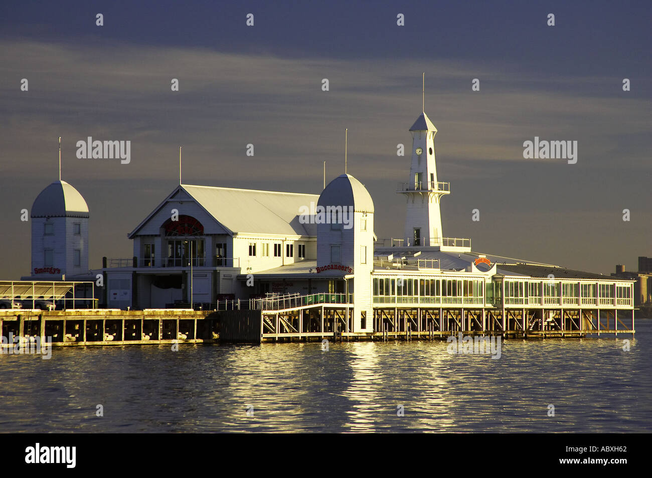 Early Light Cunningham Pier Geelong Port Phillip Bay Victoria Australia ...