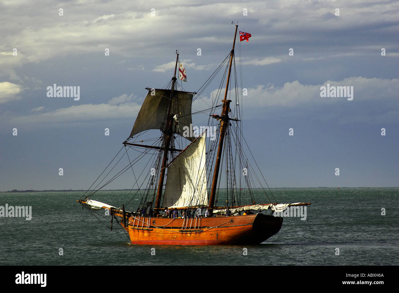 Historic Tall Ship Geelong Port Phillip Bay Victoria Australia Stock ...