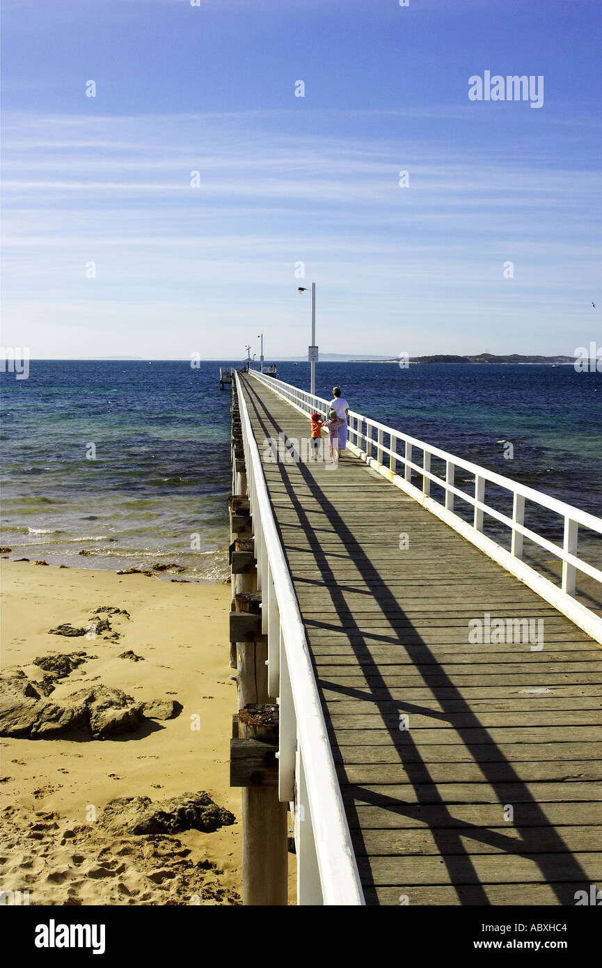 Pier Point Lonsdale Port Phillip Heads Victoria Australia Stock Photo ...
