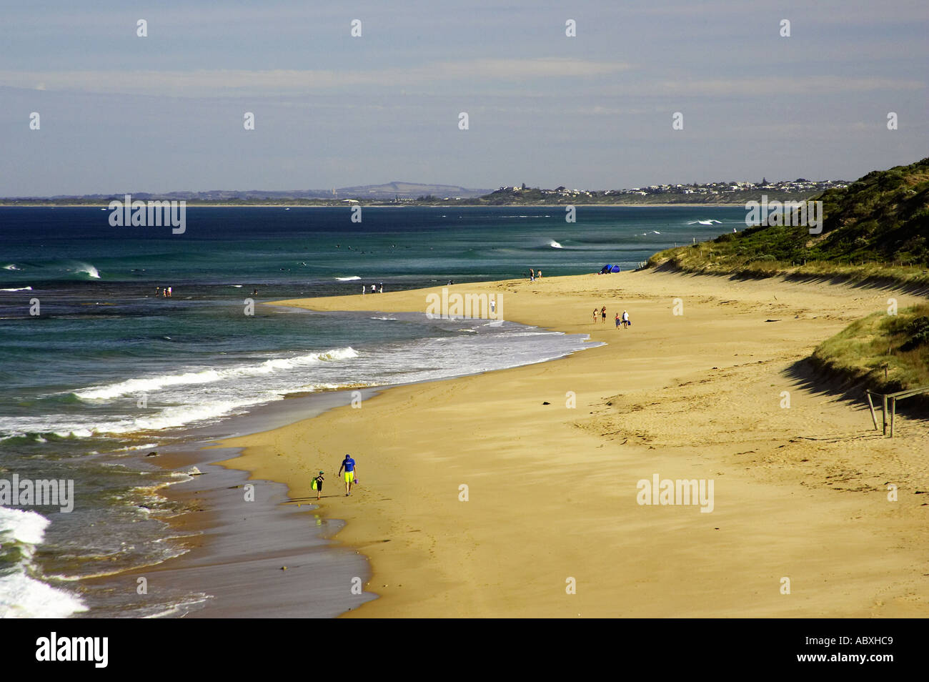 Beach Point Lonsdale Port Phillip Heads Victoria Australia Stock Photo ...