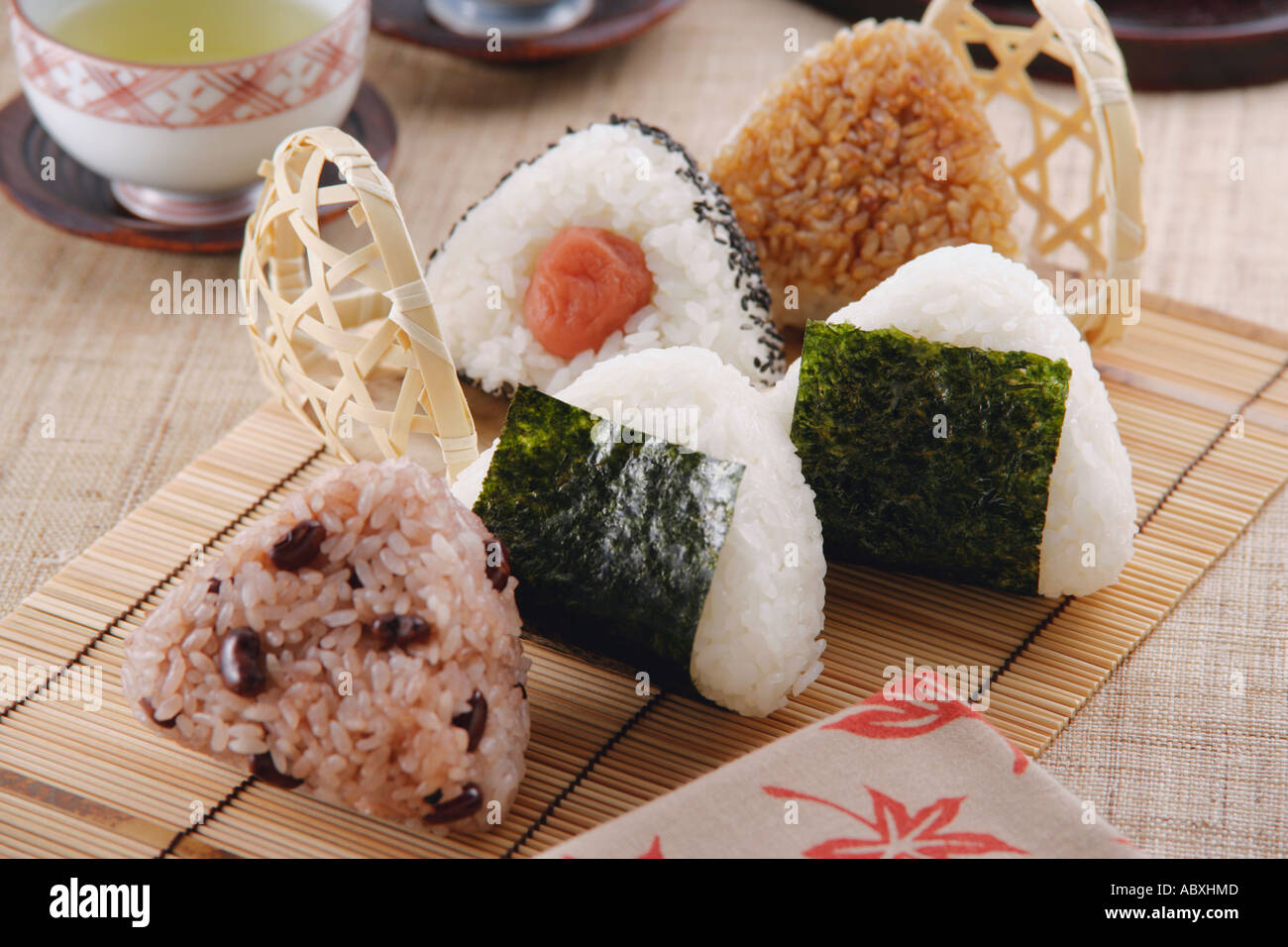 Pickled plum rice ball hi-res stock photography and images - Alamy