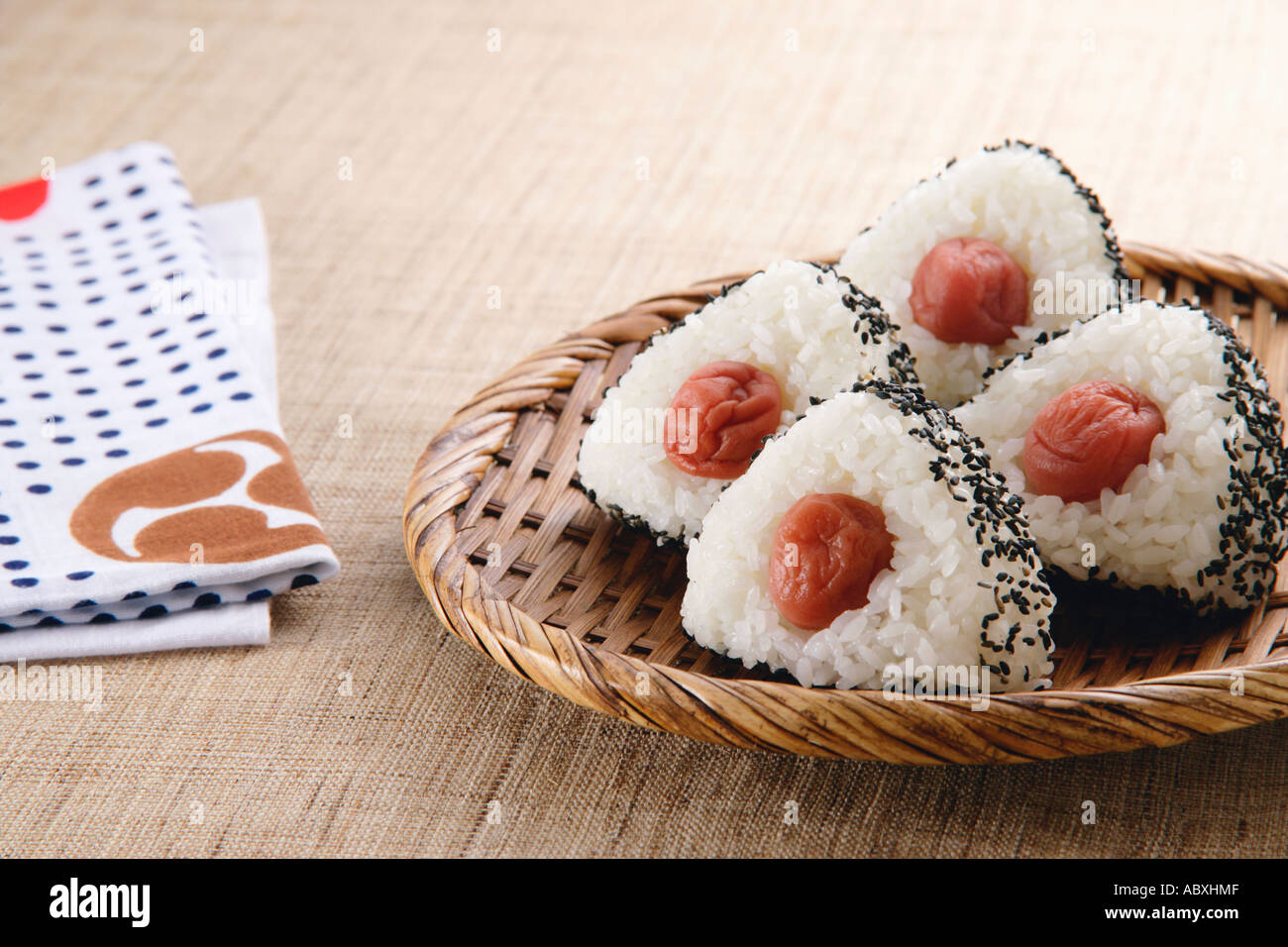 Pickled plum rice ball hi-res stock photography and images - Alamy