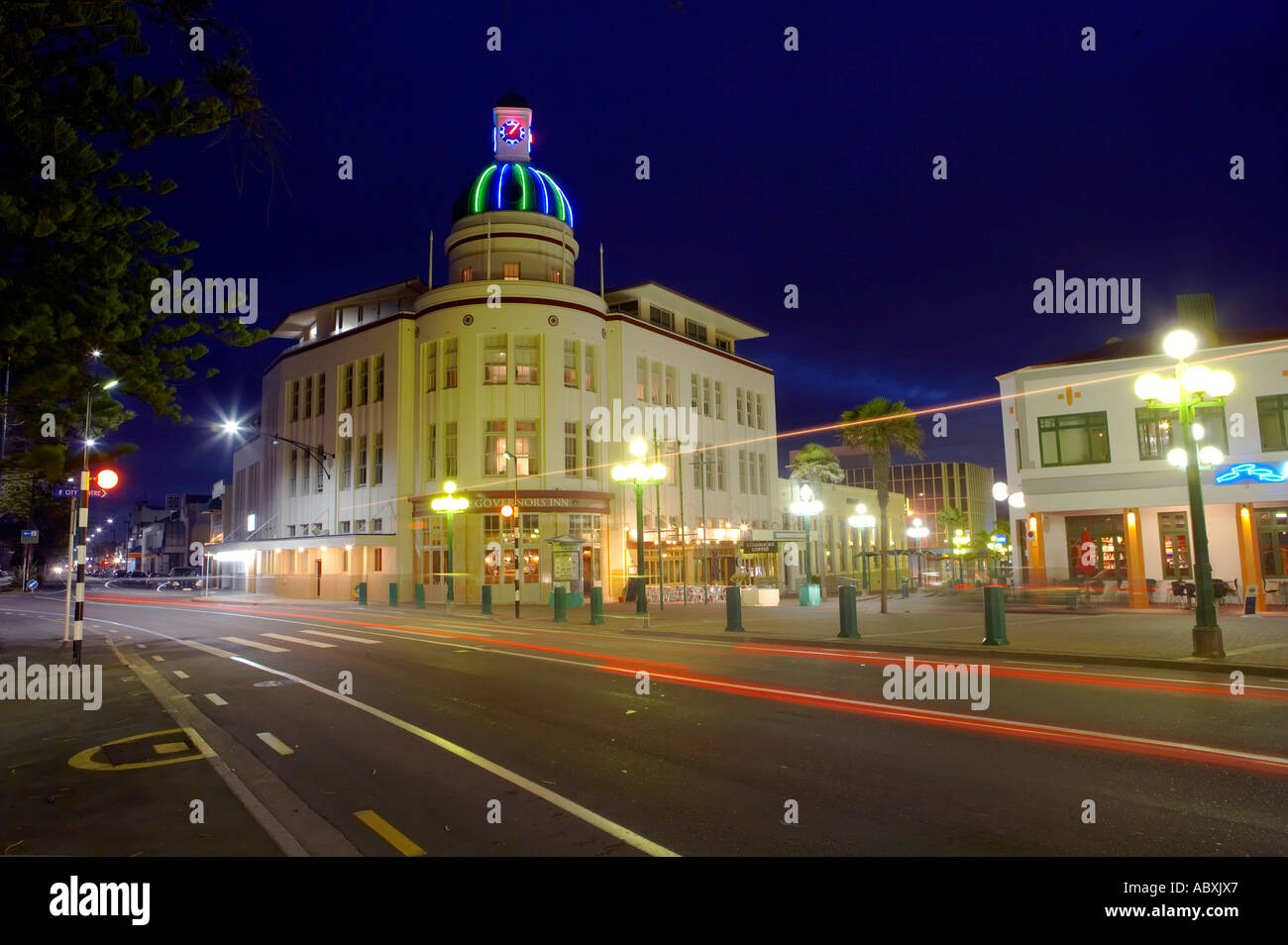 Art Deco architecture in Napier Hawkes Bay New Zealand Stock Photo - Alamy