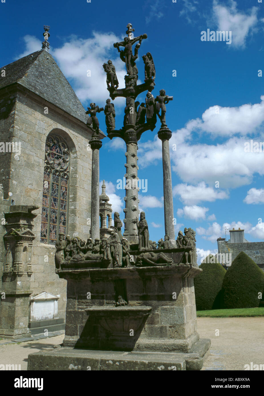 The calvary st thegonnec in brittany hi-res stock photography and ...