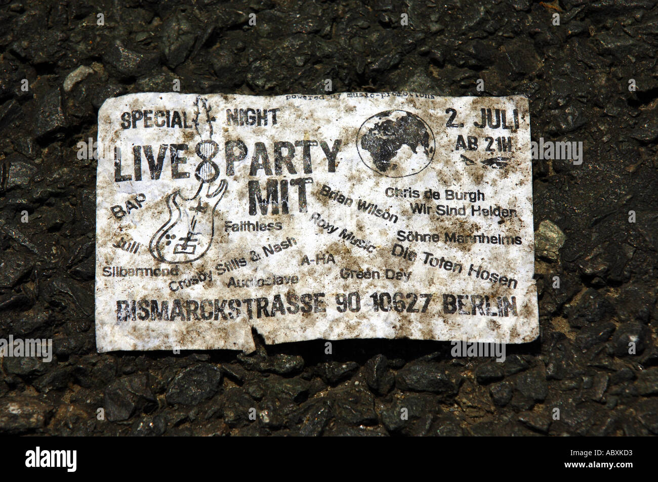 live8 poster flyer Stock Photo - Alamy