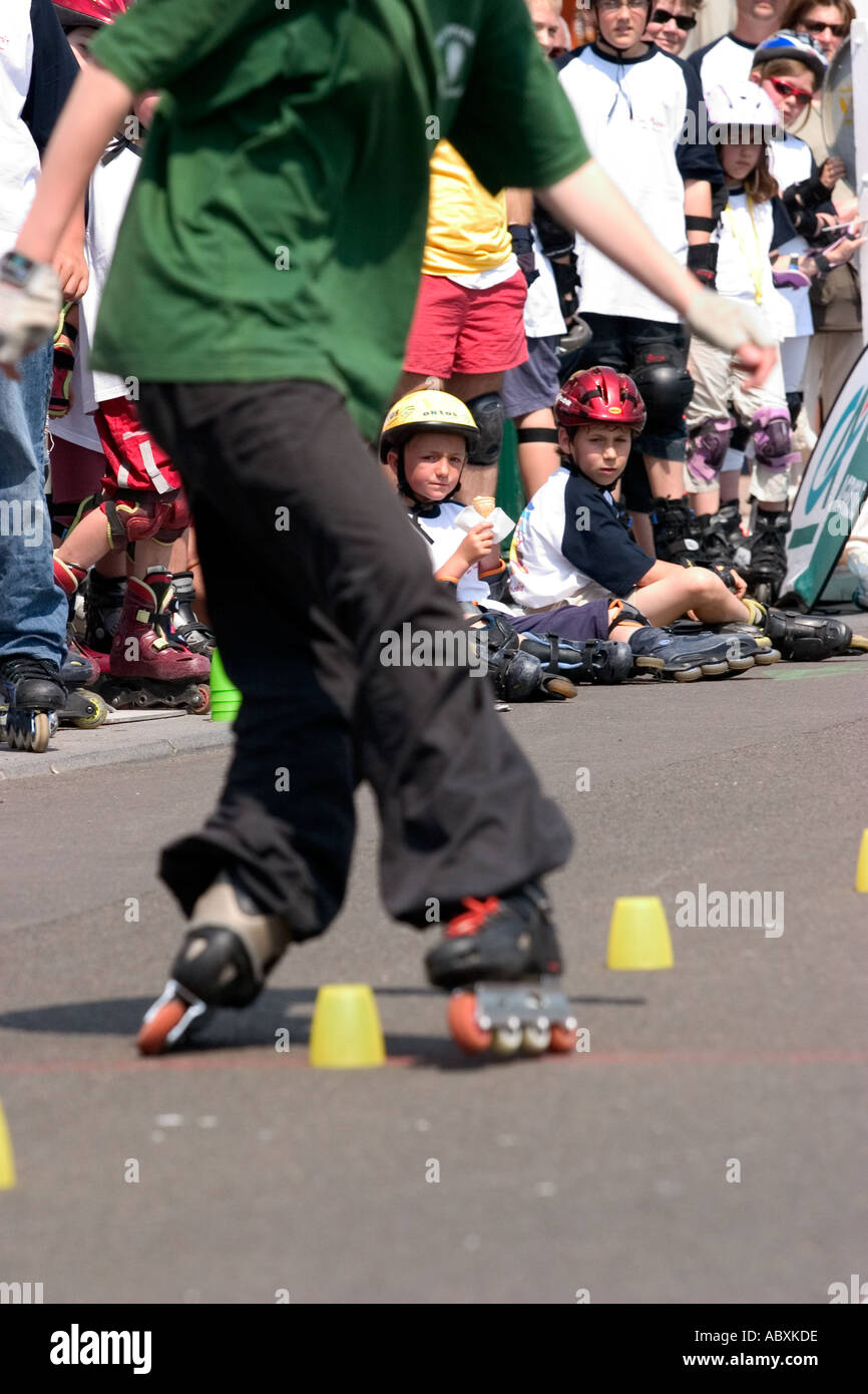 Male rollerblade through obstacle course hi-res stock photography and ...