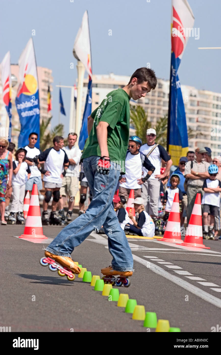 Male rollerblade through obstacle course hi-res stock photography and ...
