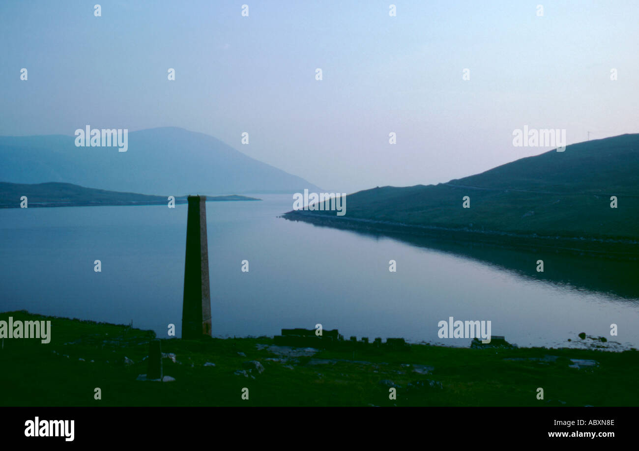 Ruins of an old whaling station, west Loch Tarbert, Harris, Outer ...