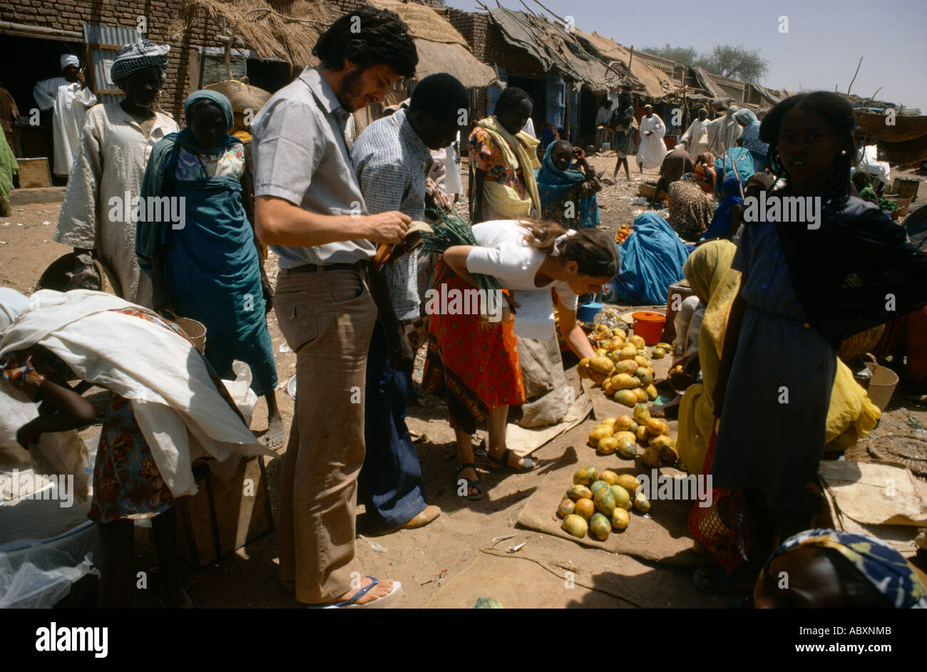 El Geneina Sudan Missionary Buys Provisions Vegetable Market Stock ...