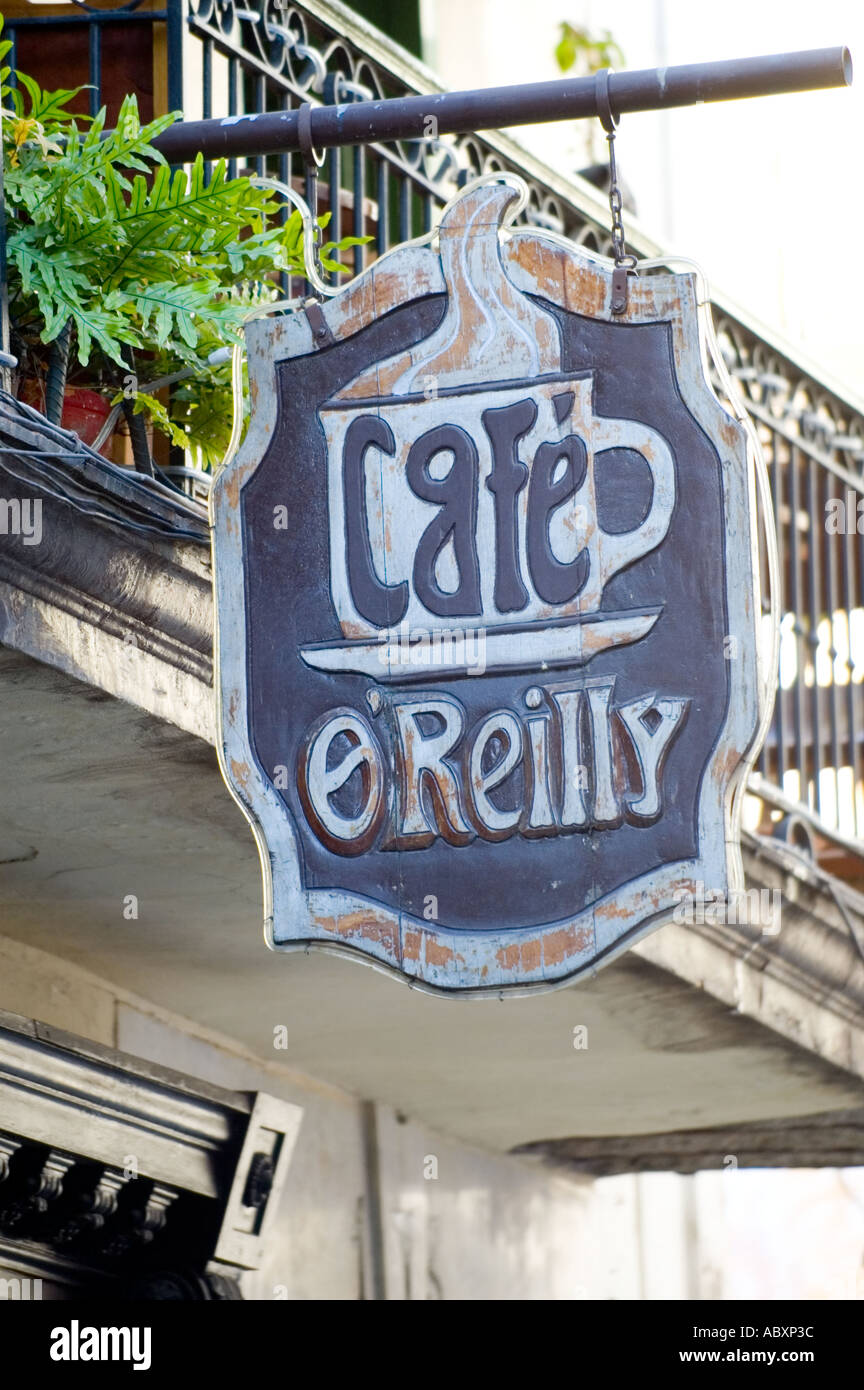 Sign on Cafe O Reilly O Reilly Street Havana Stock Photo - Alamy
