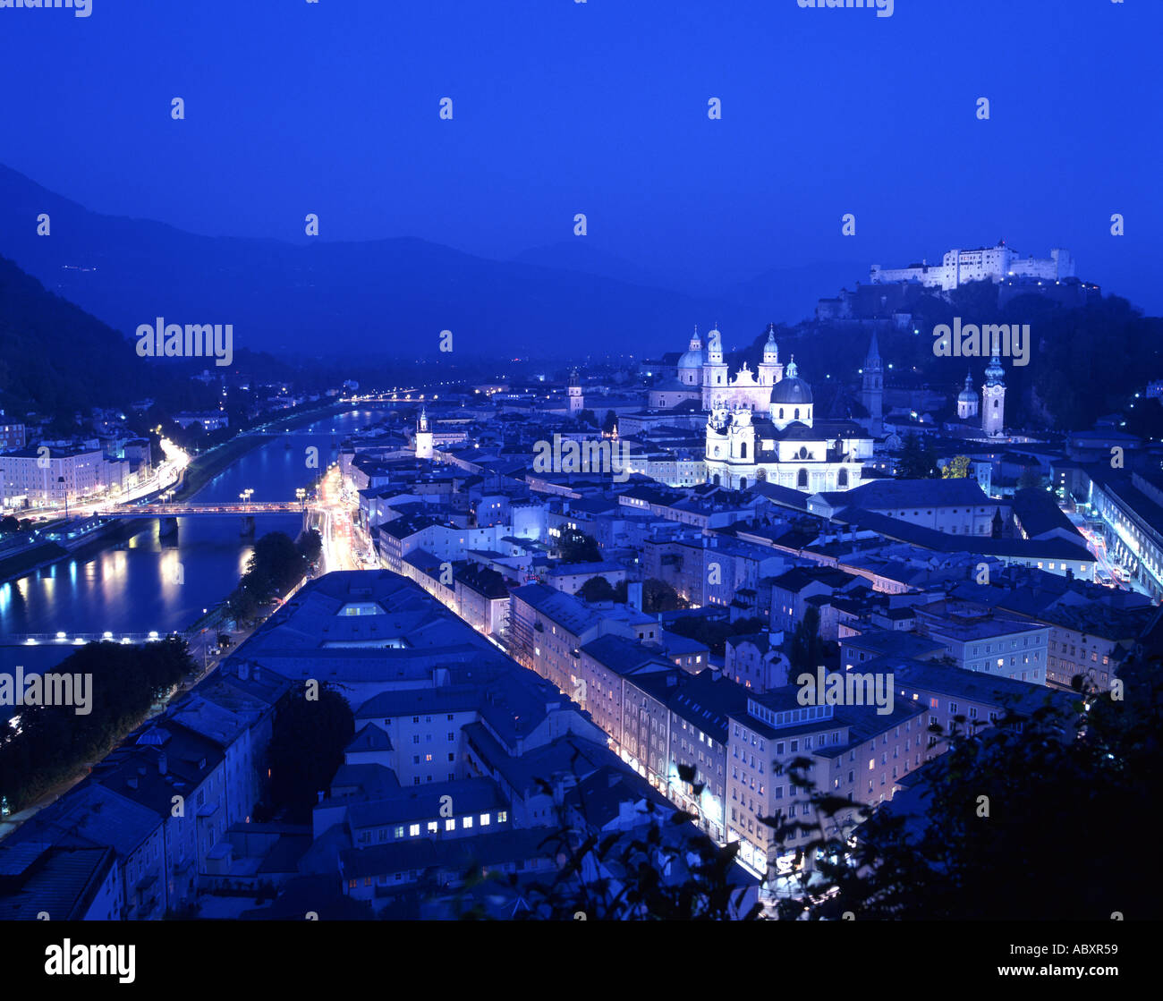 Night scene salzach river hi-res stock photography and images - Alamy