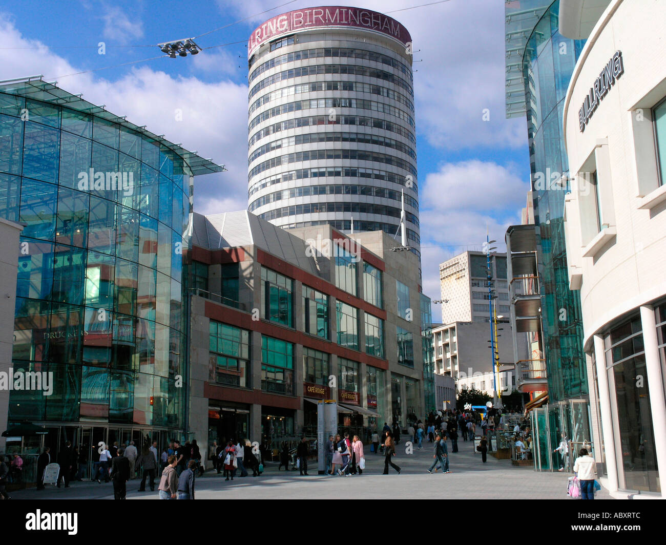 birmingham city centre rotunda uk england Stock Photo - Alamy