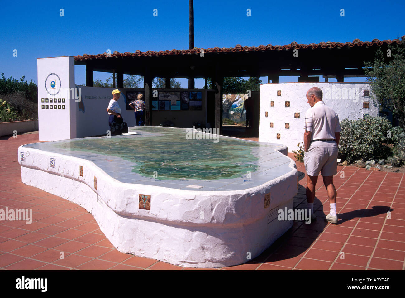 Tile map at Island in the Sky airport Catalina Island California Stock ...