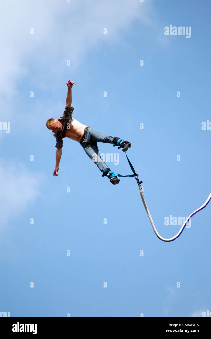 Bungee jumping in Poland Stock Photo - Alamy