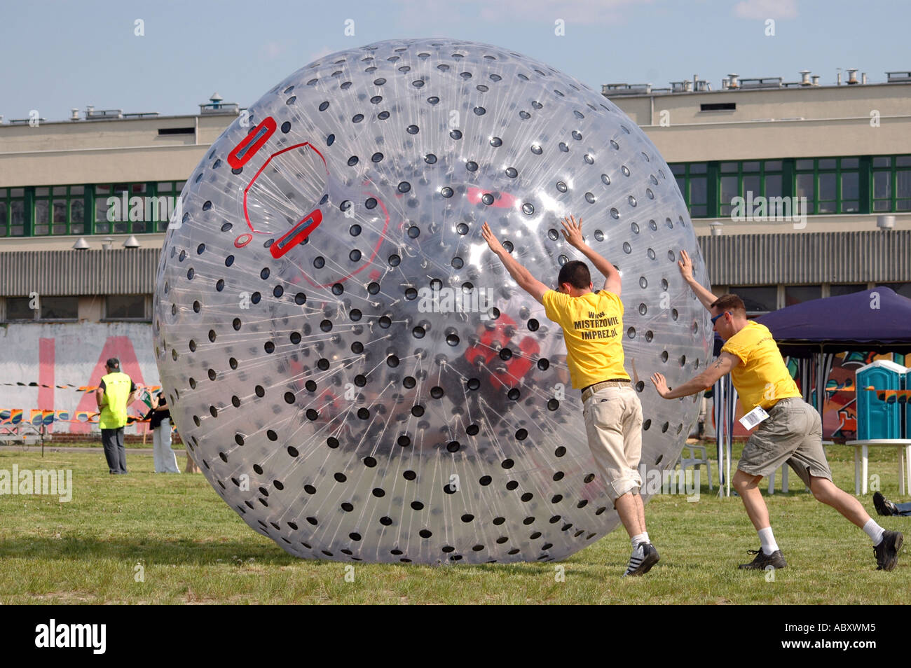 Zorbing funny hi-res stock photography and images - Alamy
