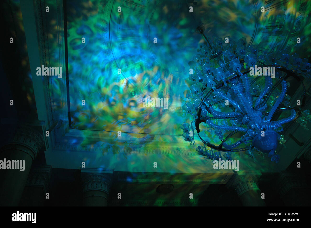ceiling with projected patterns Stock Photo - Alamy