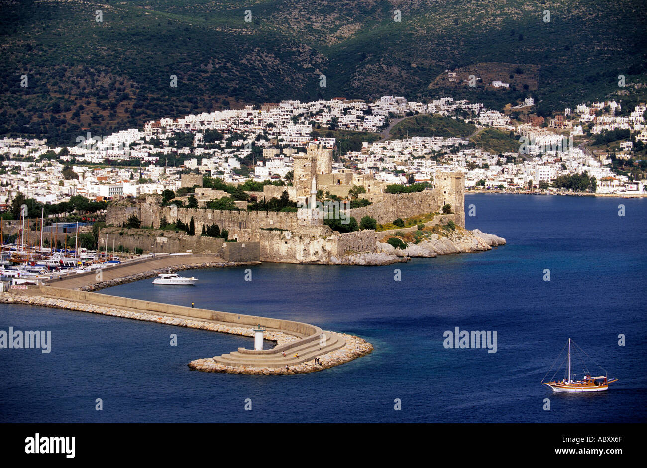 turkey aegean coast bodrum peninsula bodrum Stock Photo - Alamy