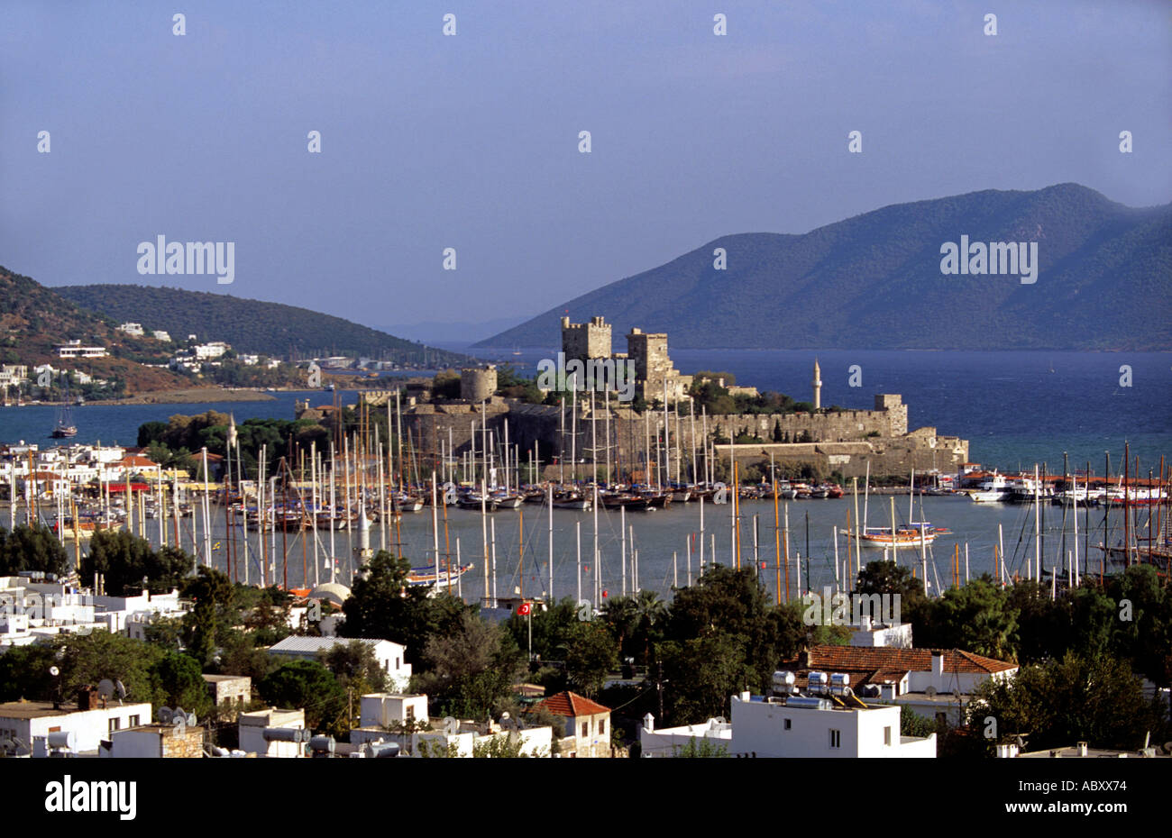 turkey aegean coast bodrum peninsula bodrum Stock Photo - Alamy