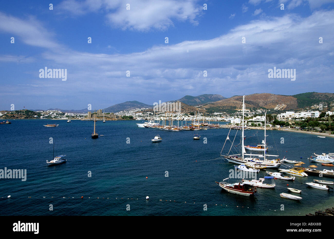 turkey aegean coast bodrum peninsula bodrum Stock Photo - Alamy