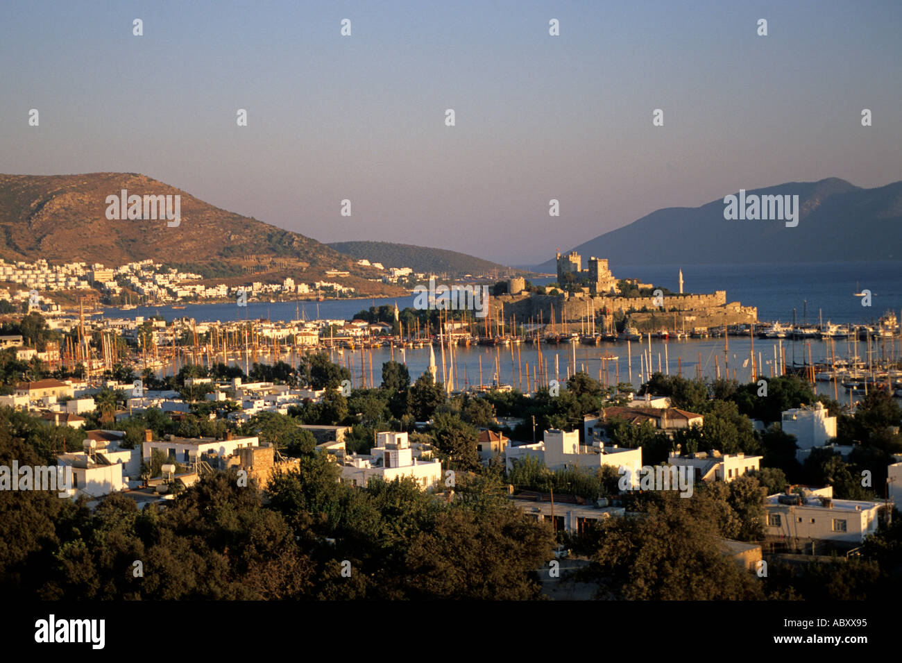 turkey aegean coast bodrum peninsula bodrum Stock Photo - Alamy