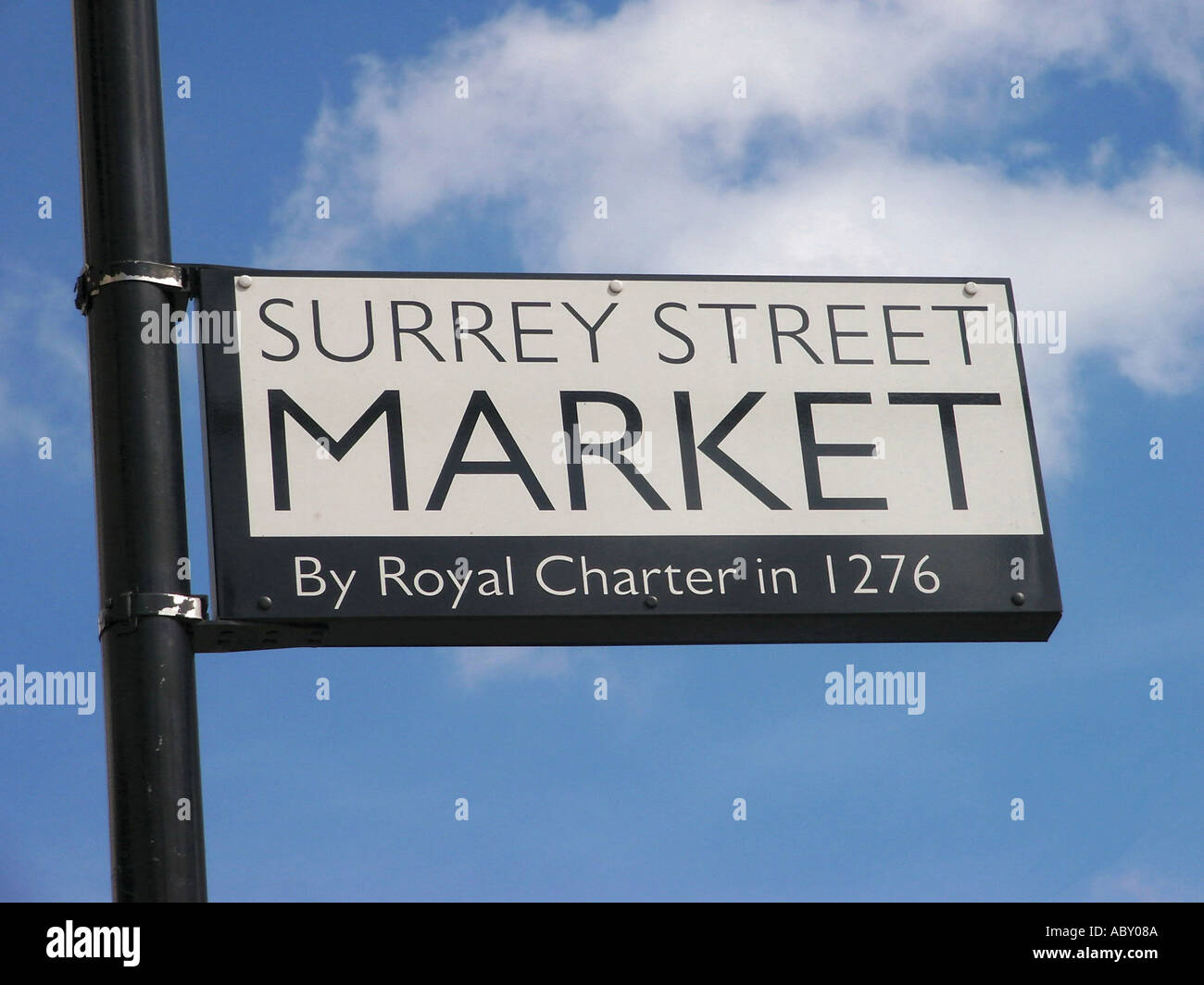 Sign Surrey Street Market Croydon South London England Stock Photo - Alamy