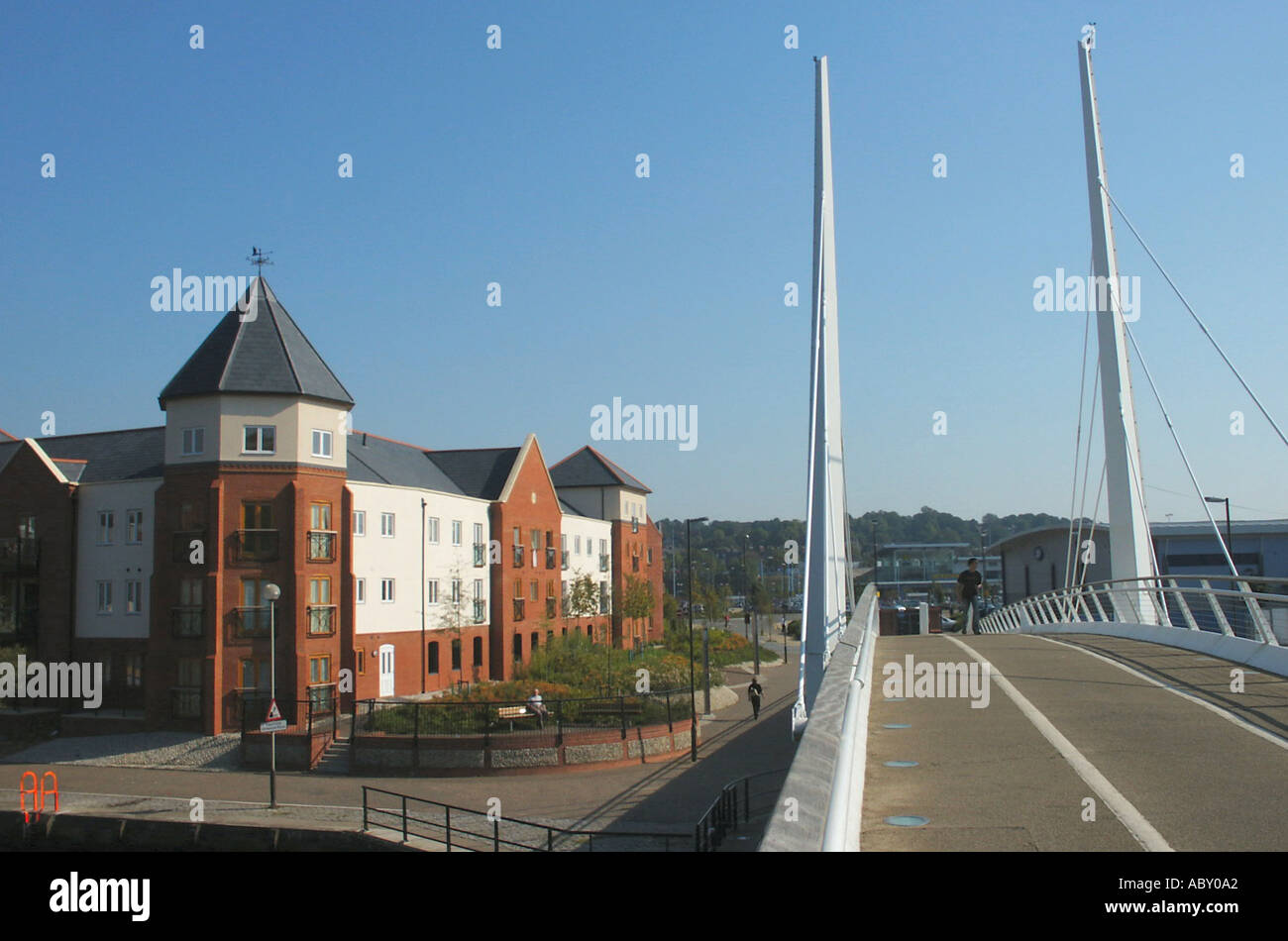 Footbridge norwich riverside hi-res stock photography and images - Alamy