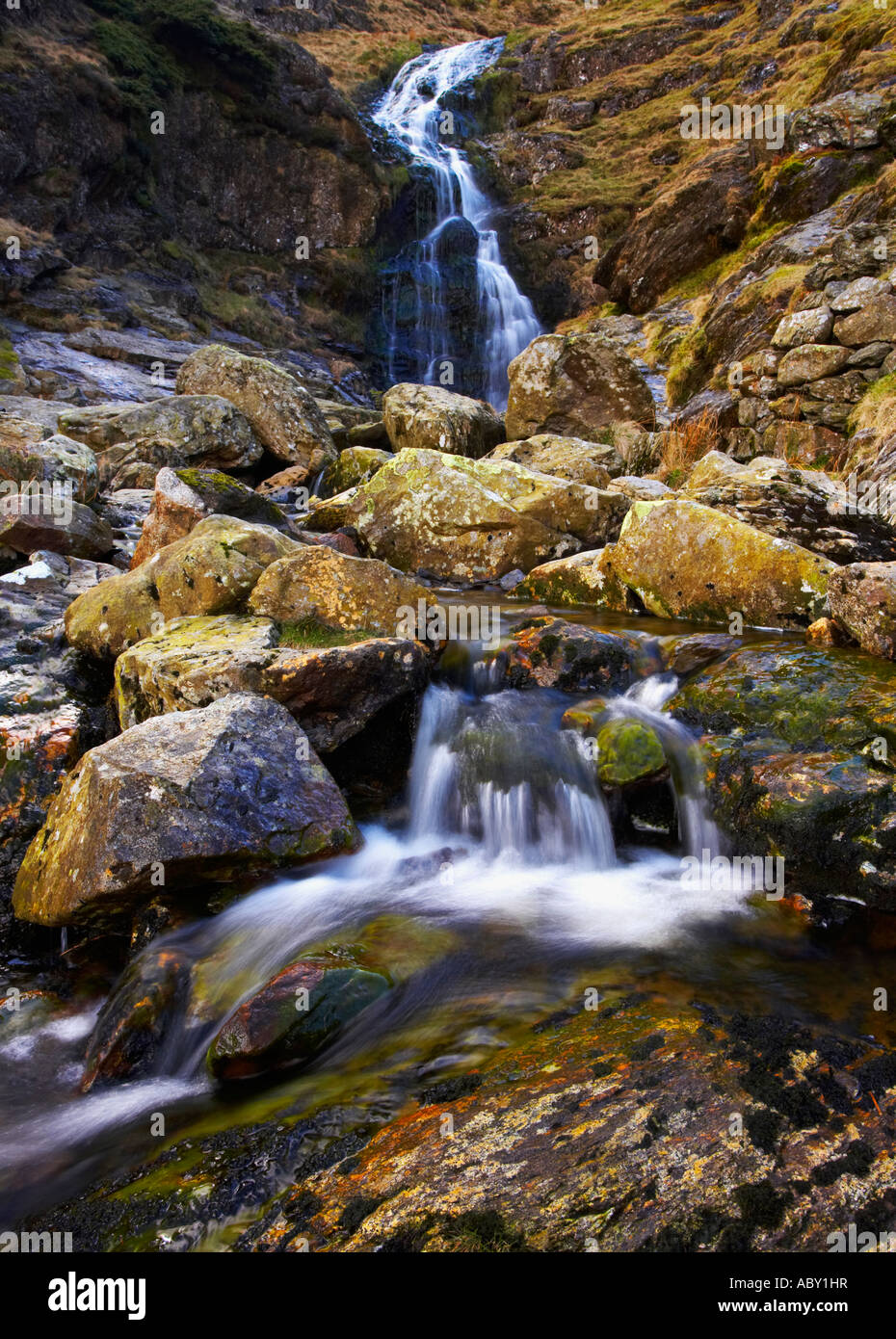 Moss Force waterfall in the English Lake District Stock Photo - Alamy