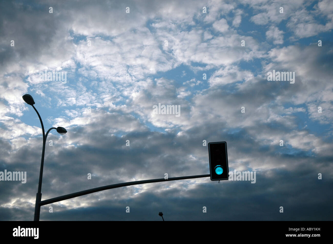 Green traffic lights in Warsaw, Poland Stock Photo - Alamy