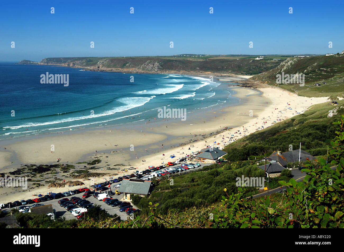 Whitesand Bay, Sennen Cove, Cornwall, England Stock Photo - Alamy