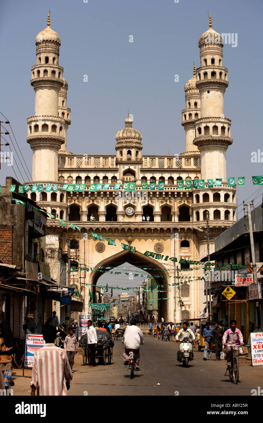 Charminar, The four Towers Bazaar, Hyderabad, Andhra Pradesh, India ...