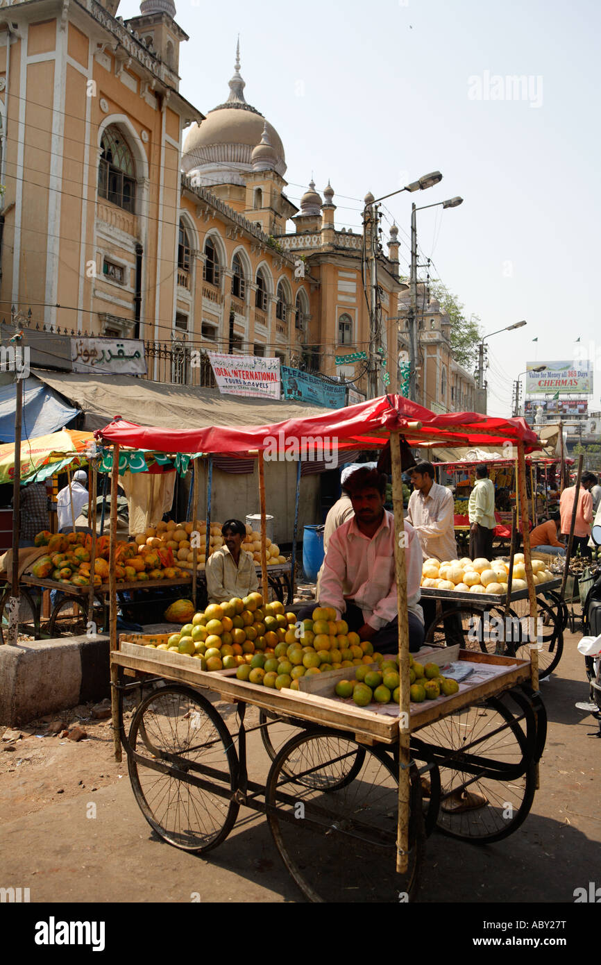 Street market Charminar Bazaar Hyderabad Andhra Pradesh India Stock ...