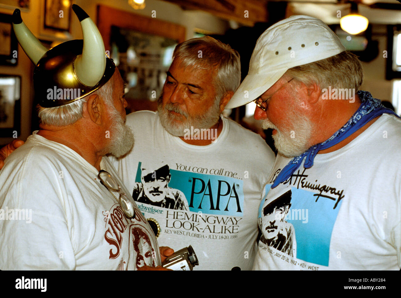 These bearded men were contestants in the Ernest Hemingway Look Alike ...