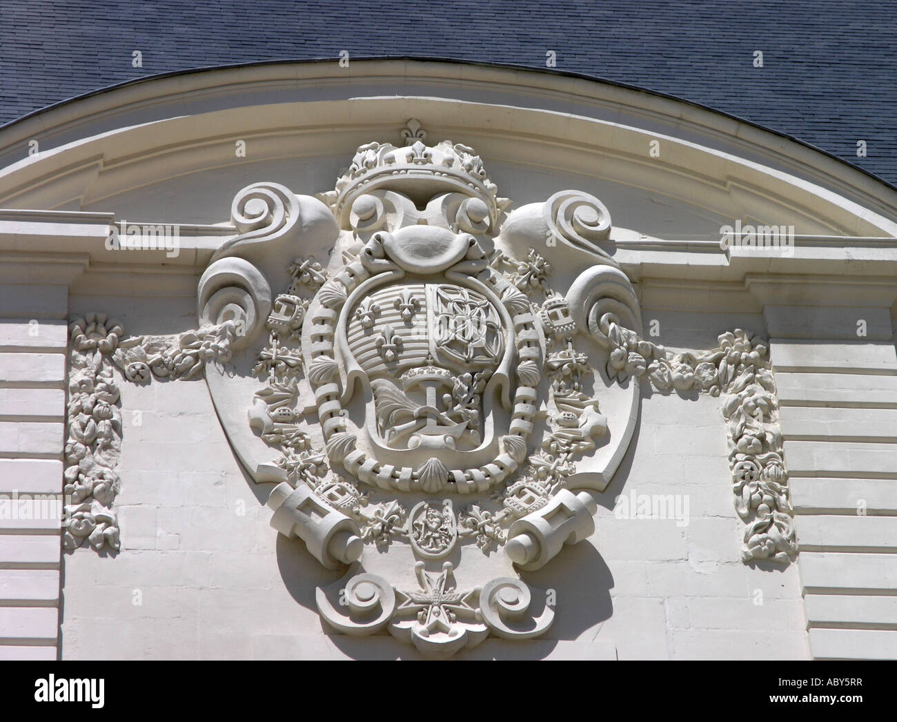 Coat arms louis xiv chateau hi-res stock photography and images - Alamy