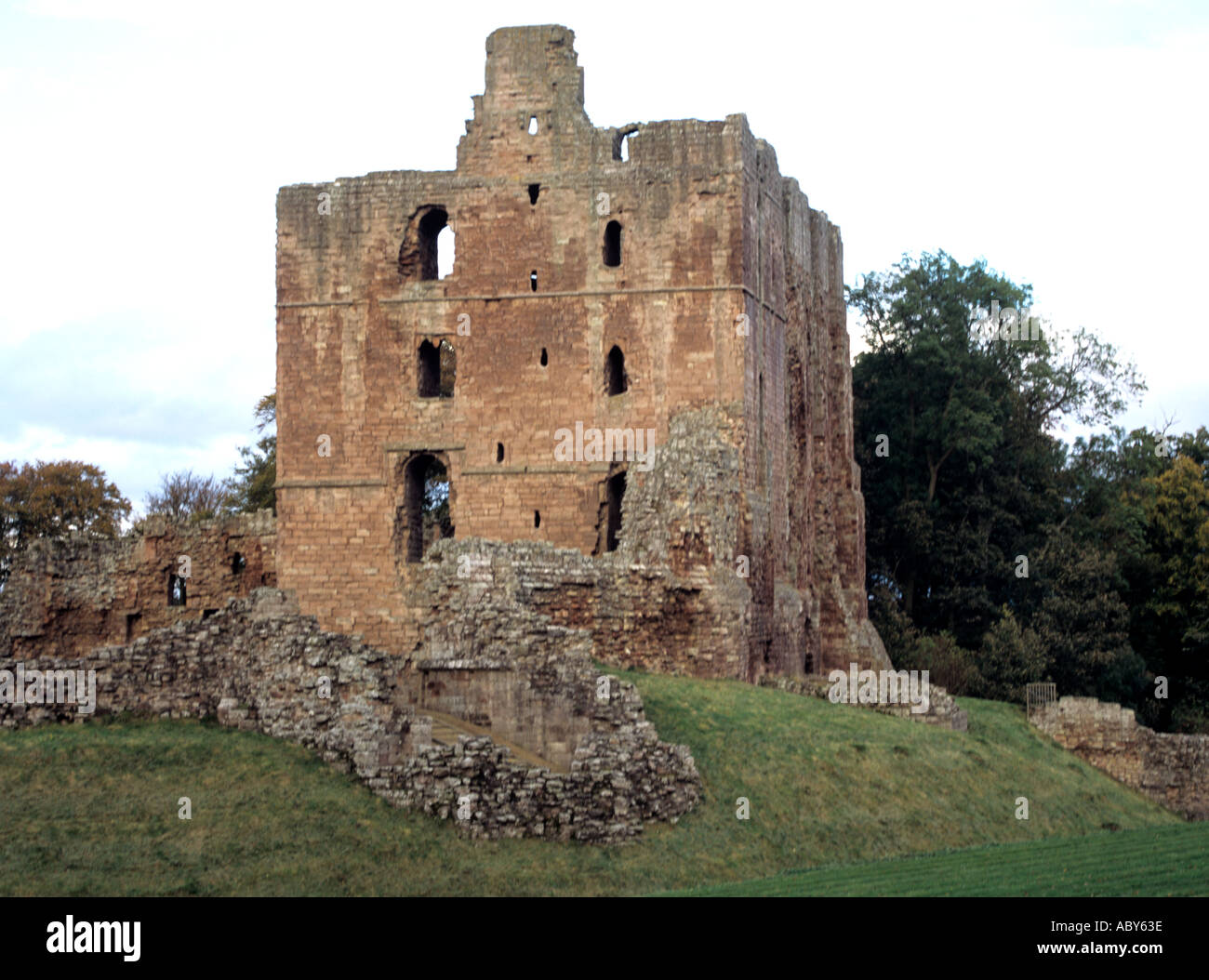 NORHAM NORTHUMBERLAND England UK The Great Keep of this Norman Castle ...