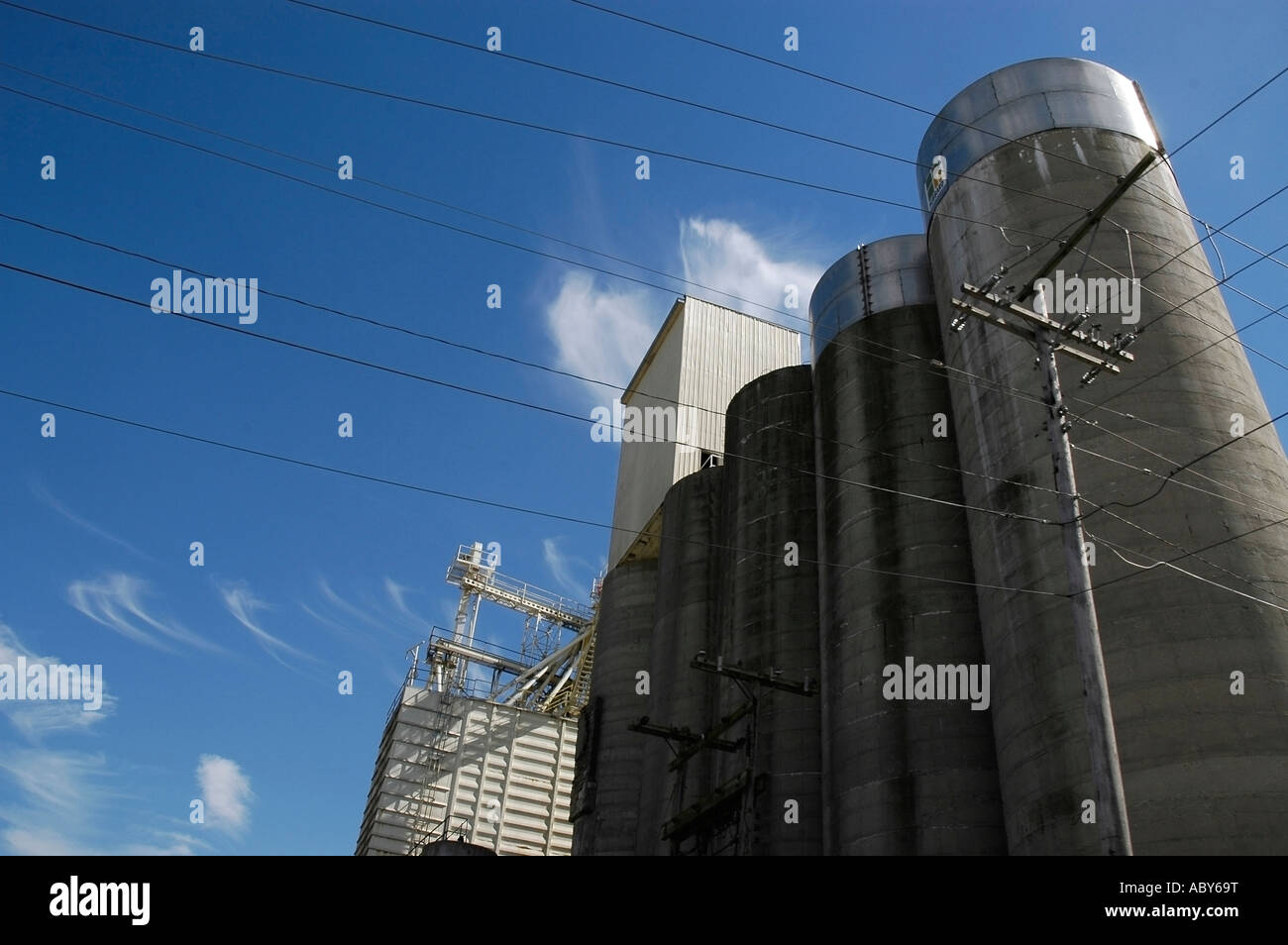 Agriculture, Outdoors, Sky,View from below, Nobody, Silos, Storage ...