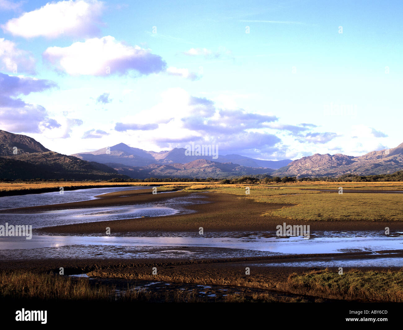PORTHMADOG GWYNEDD NORTH WALES UK September Corsyff Afon Glaslyn ...