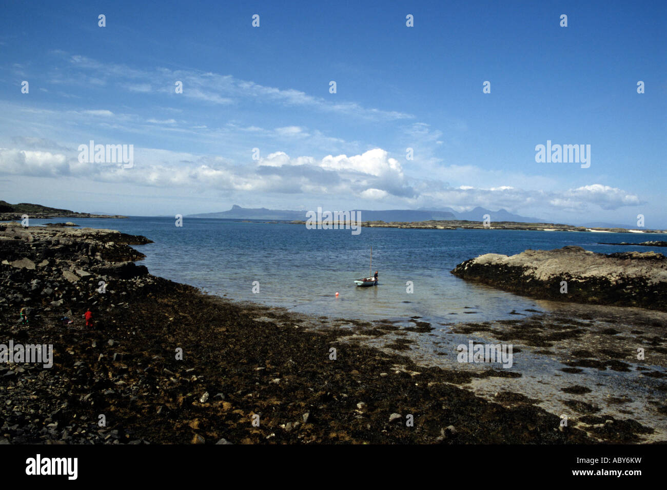 Coastal view at Arisaig, near Mallaig, Northwest Highlands, West Coast ...