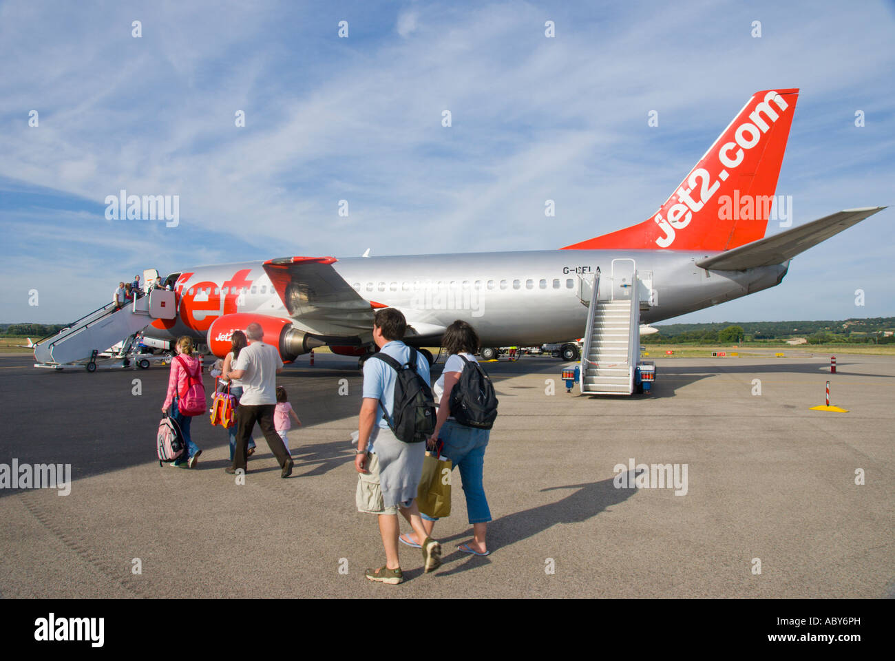 Jet2 boarding at Avignon FranceFrance Stock Photo - Alamy