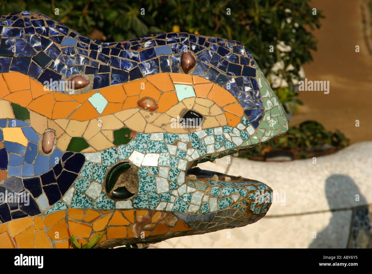 Gaudi Dragon Parc Guell Barcelona Stock Photo - Alamy