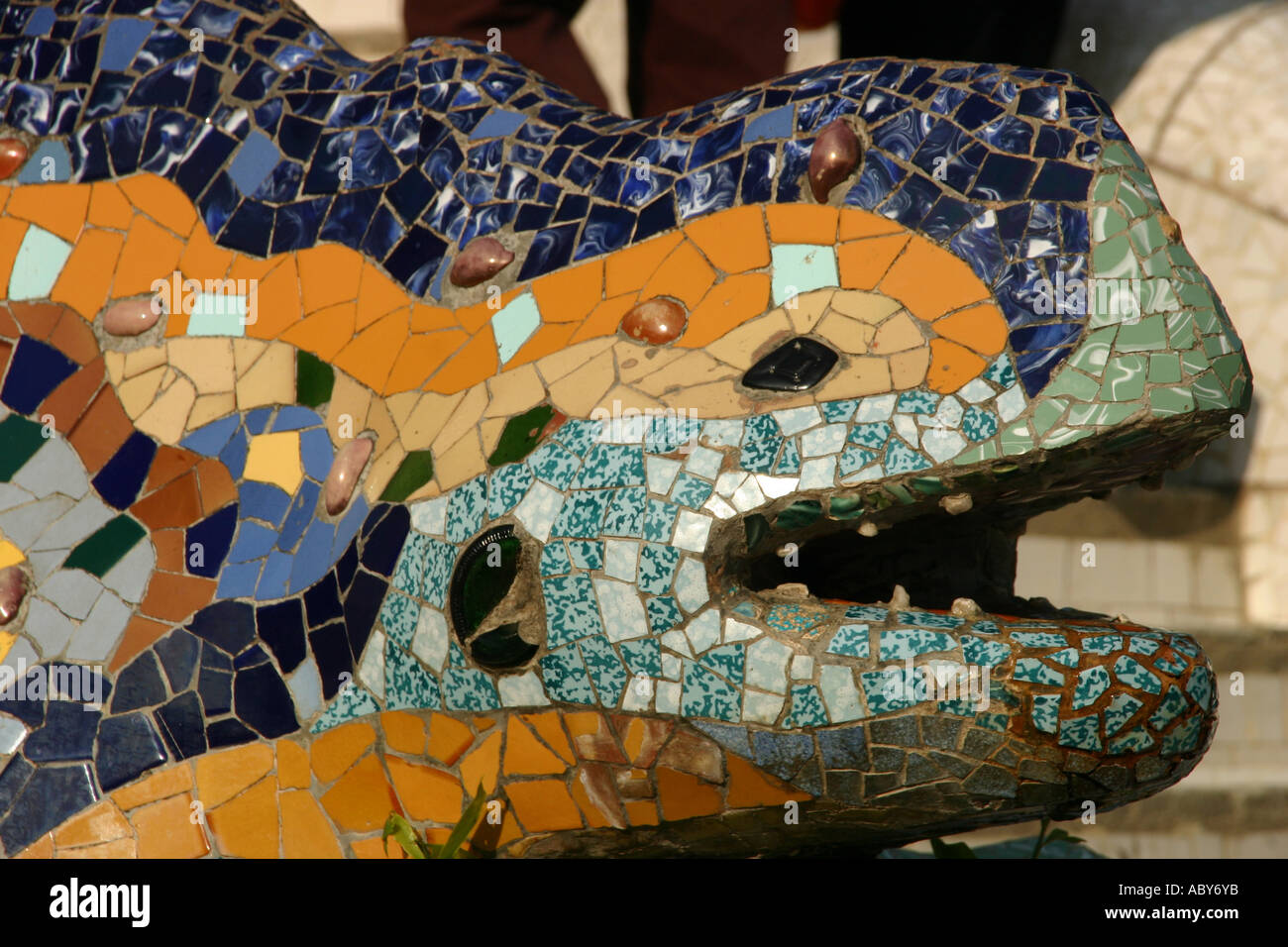Gaudi Dragon Parc Guell Barcelona Stock Photo - Alamy
