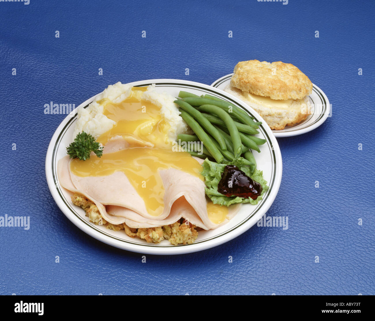 Blue plate special hot turkey hi-res stock photography and images - Alamy