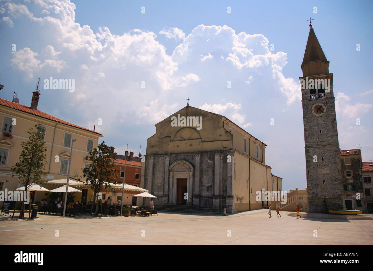 View of Umag old town Istria Croatia former ex Yugoslavia Umago Croazia ...