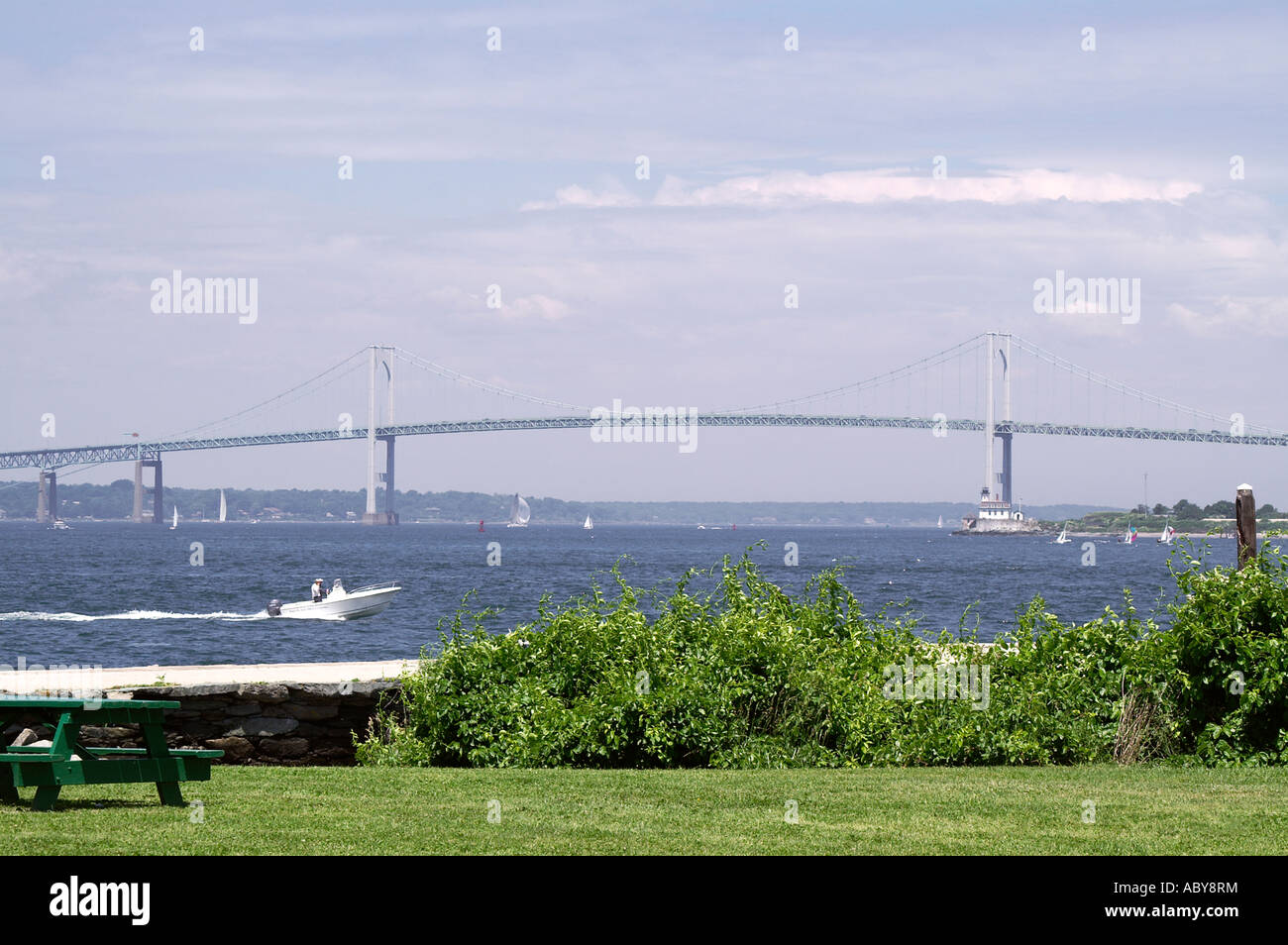 Claiborne pell newport bridge hi-res stock photography and images - Alamy