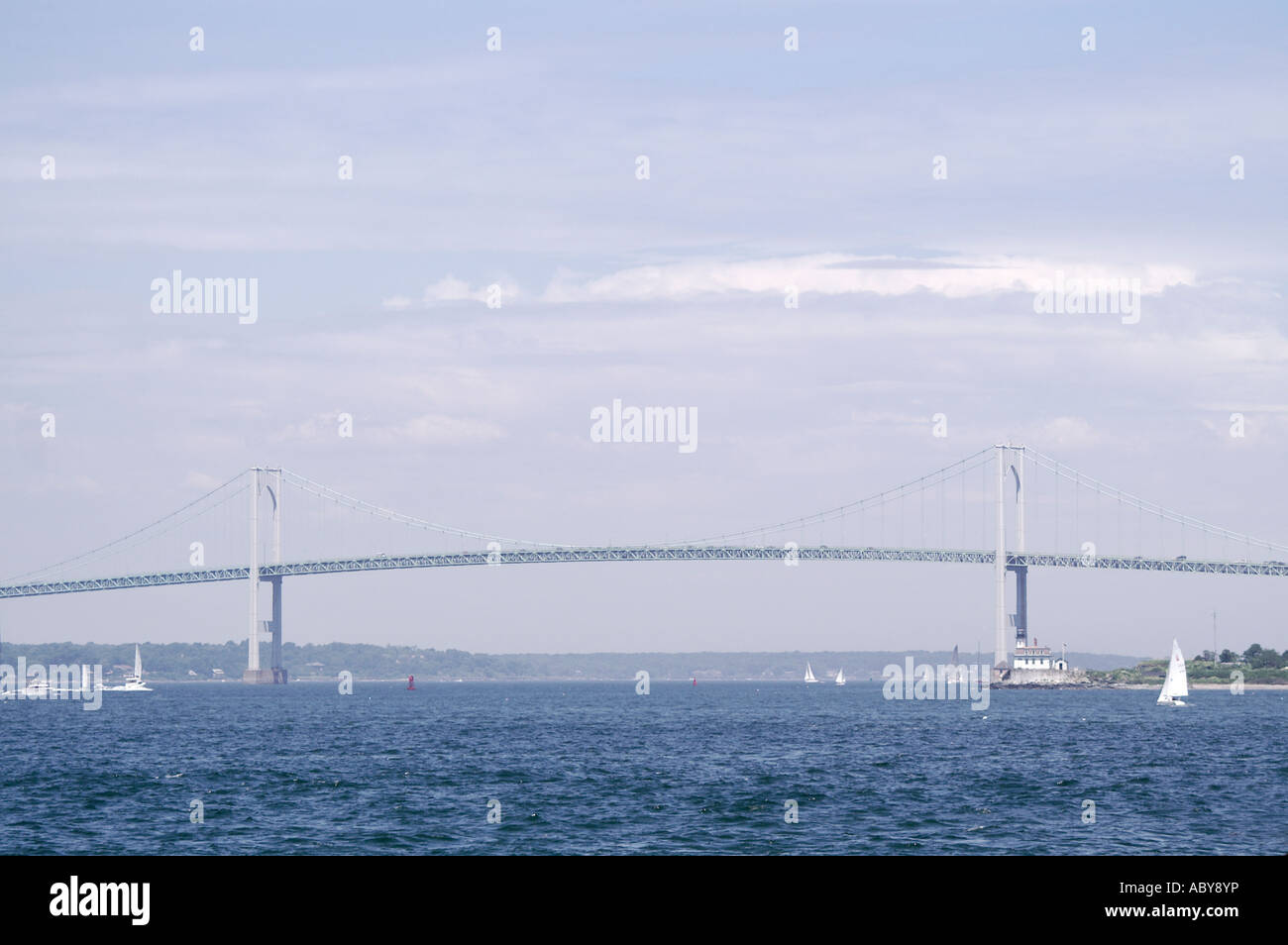 Claiborne pell newport bridge hi-res stock photography and images - Alamy