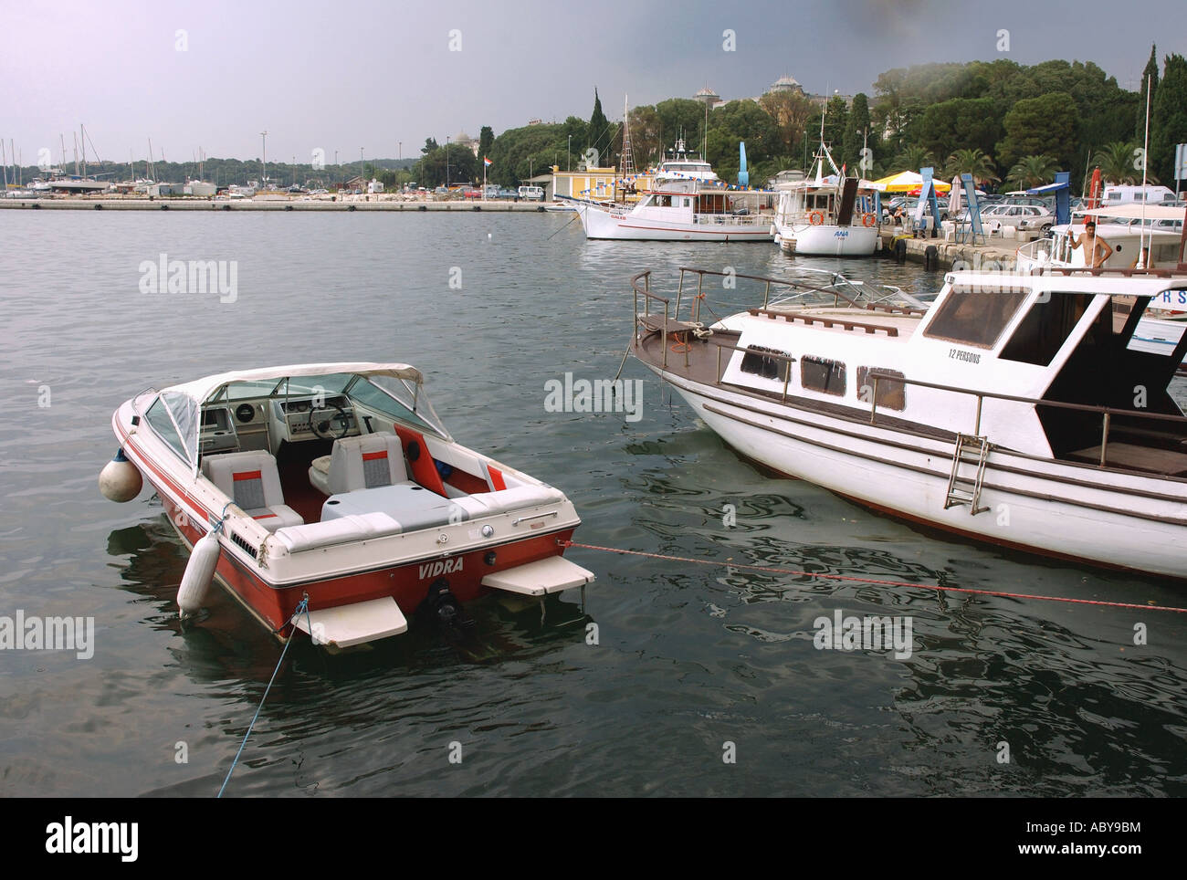 Pula harbour port Istria Croatia former ex Yugoslavia Pola Polei ...