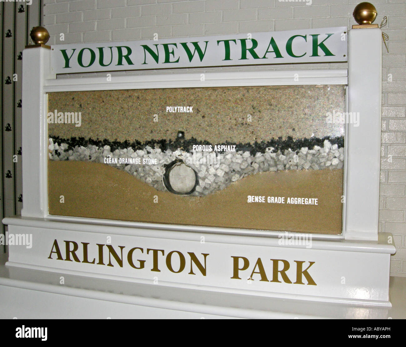 Synthetic Polytrack Display Stock Photo - Alamy